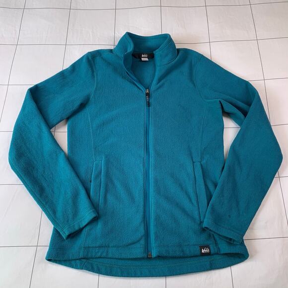 REI | Jackets & Coats | Rei Jacket Womens Small Blue Full Zip Fleece ...